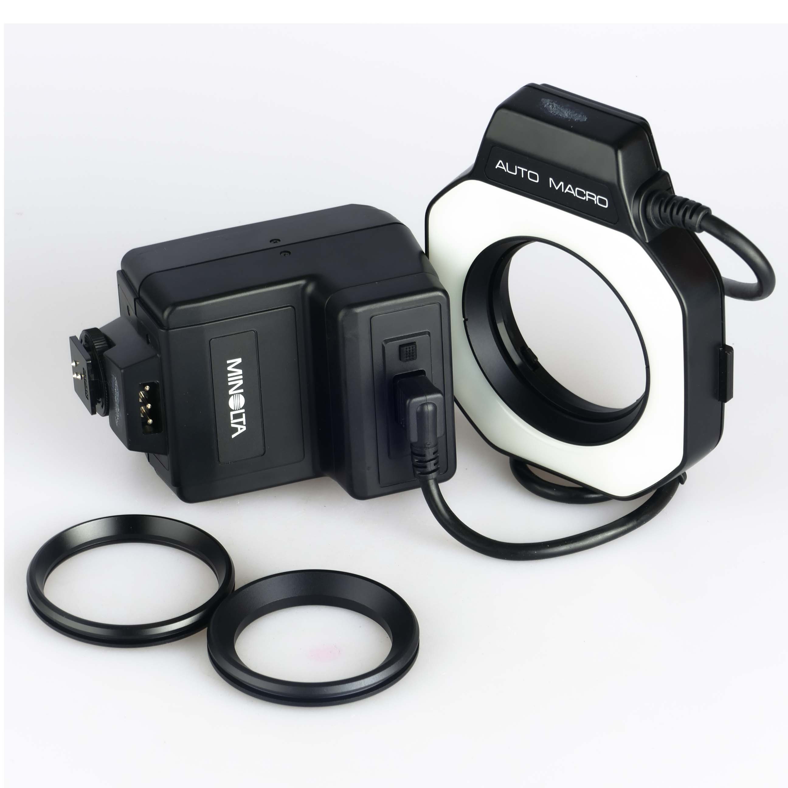 Minolta вспышка Auto electro flash macro 80px set | Kutuzov Photo